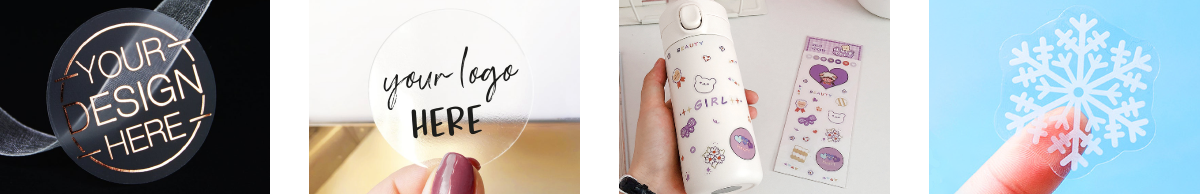 Clear Stickers & transparent stickers [Save 30%] Custom Sticker