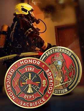 Firefighter Challenge Coins - No MOQ & Free Design | GS-JJ